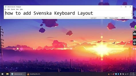 How To Add Svensk Or Swedish Keyboard Layout Youtube