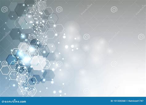 Big Data Visualization Background Modern Futuristic Virtual Abstract Background Stock Vector