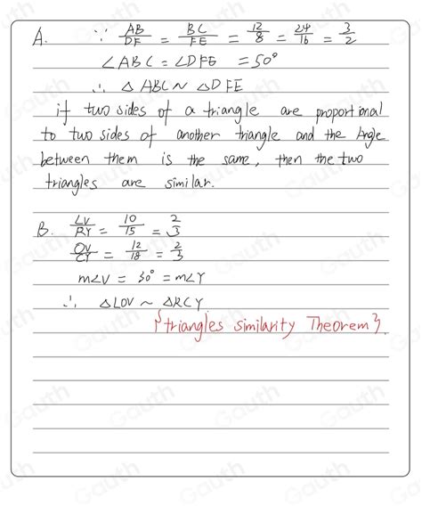 solved a directions determine whether the following triangles