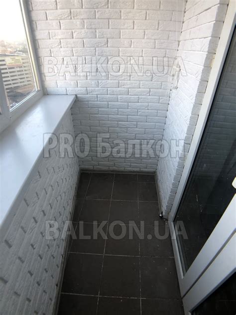 Отделка балкона декоративный камень. Киев, Голосеевская, 10 | ProБалкон ...