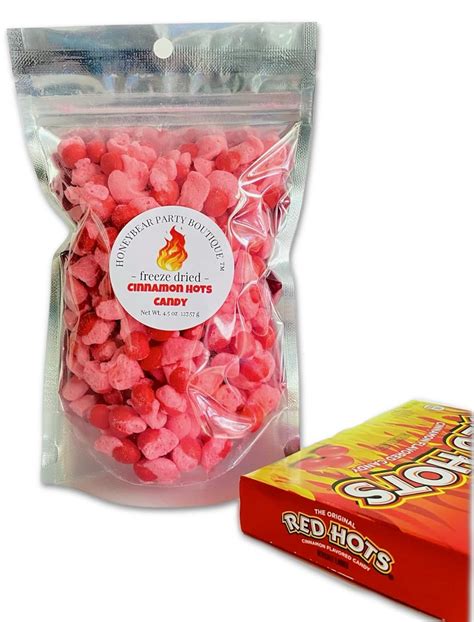 Freeze Dried Cinnamon Hots Candy 5 Oz Made With Red Hots Shipped