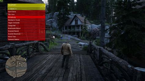 RDR2 ScriptHook Trainer Menu Red Dead Redemption 2 Mod