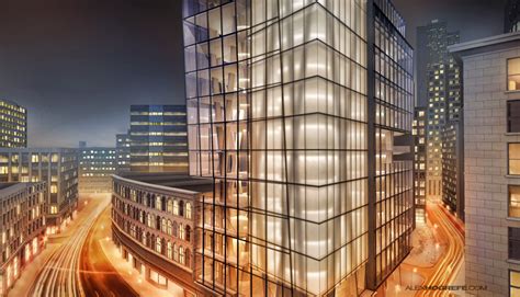 Urban Night Illustration Visualizing Architecture