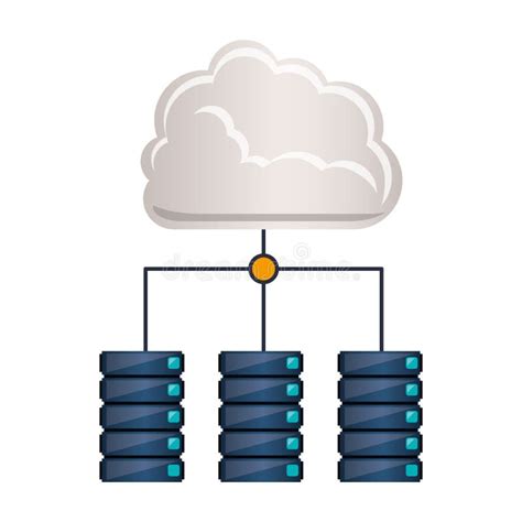 Cloud Computing And Web Hosting Design Stock Vector Illustration Of Design Techno 83184226