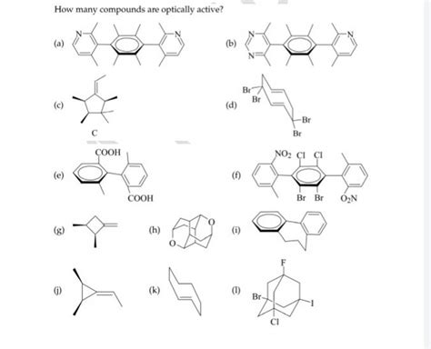 How Many Compounds Are Optically Active Filo