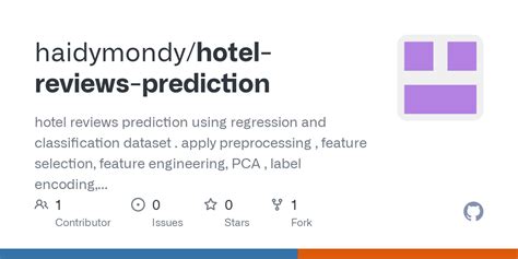 Github Haidymondyhotel Reviews Prediction Hotel Reviews Prediction