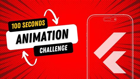 100 Seconds Flutter Animation Challengehow Quick Can You Be Youtube