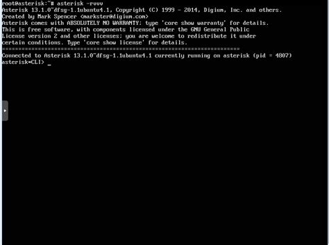 Asterisk ตอนท ตดตง Asterisk Packages บน Ubuntu Server LTS