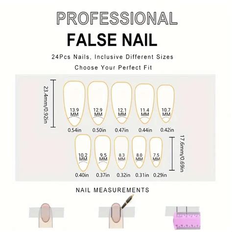 24pcs 프렌치 플라워 디자인 프레스 온 네일 광택 마감 처리된 아몬드 모양 아크릴 인조 네일 여성 및 소녀를 위한 중간