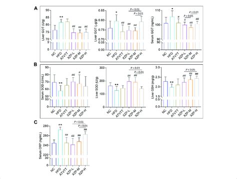 A Liver Function Include Got And Ggt B Antioxidant Stress Index Download Scientific Diagram