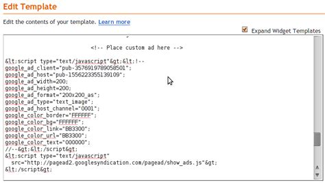 Krams How To Customize Your Google Ads Placement And Position Them In A Custom Blogger Template