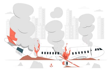 Plane Crash Site Vectors Illustrations For Free Download