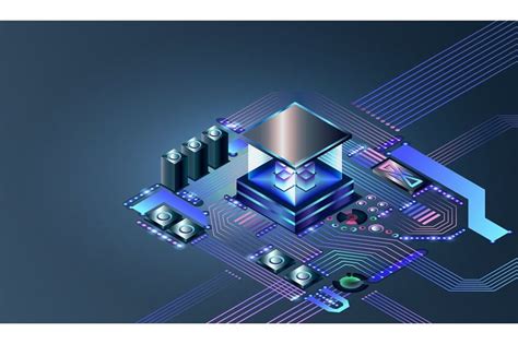 Abstract Electronic Circuit Board