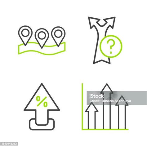 꺾은선형 원형 차트 인포그래픽 백분율 위쪽 화살표 화살표 및 위치 아이콘을 설정합니다 벡터 0명에 대한 스톡 벡터 아트 및 기타