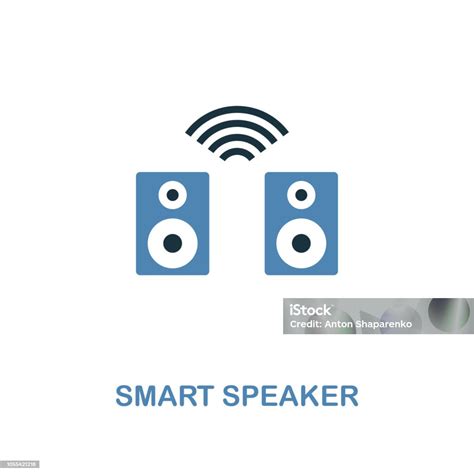 두 가지 색상 디자인에 있는 스피커 아이콘을 스마트 스마트 장치 아이콘 컬렉션에서 프리미엄 스타일입니다 Ui입니다 스마트 스피커 아이콘의 그림입니다 웹 디자인 애플 리 케이