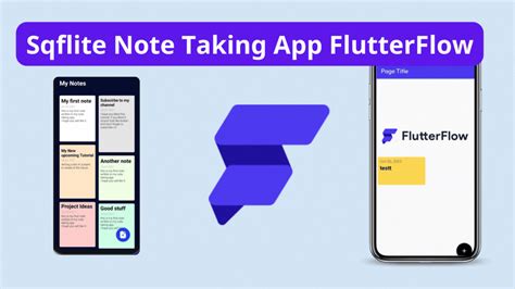 sqflite note taking app flutterflow