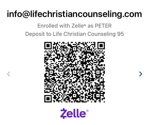 Pay By Zelle Life Christian Counseling Network