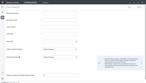 Create Monitoring Domain For Vmware Esxi