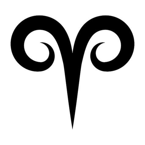 Premium Vector Aries Zodiac Symbol Icon