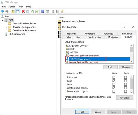 Permission To Create Aptr Dns Records Only Microsoft Qanda