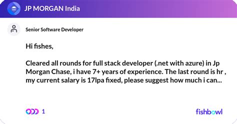 Hi Fishes Cleared All Rounds For Full Stack Deve Fishbowl