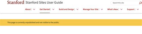 Edit Unpublish Revert And Delete Content Stanford Sites User Guide