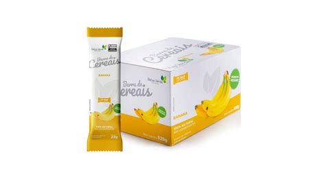 Barra De Cereais Vegana Com Banana Tabela Nutricional Relva Verde