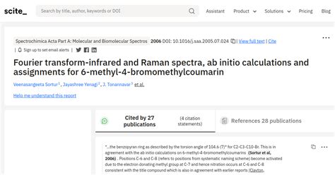 [citation Report] Fourier Transform Infrared And Raman Spectra Ab Initio Calculations And