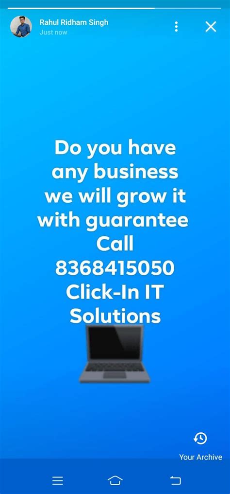 Rahul Ridham Singh On Linkedin Hello Everyone 😊 Click In It Solutions