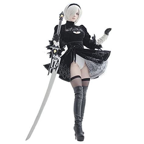 Hnzqe Anime Womens Nier Automata Yorha 2b Cosplay Costume Want It All