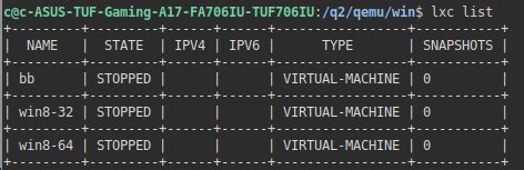 VM Lxc Running Windows Inside Lxc Success