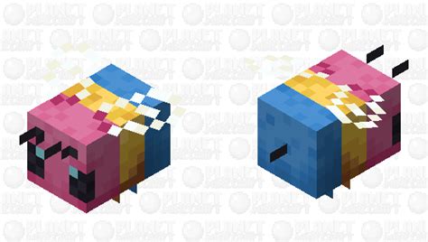 Pansexual Bee Minecraft Mob Skin