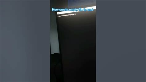 How Create Empty File In Cmd Windows Laptop How Youtube