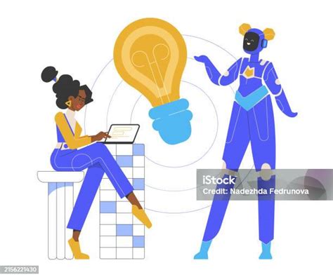 Brainstorming Generating Ideas Together With A Neural Network Stock Illustration Download