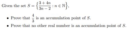Solved 3 4n Given The Set S Nen 3n 2 4 Prove That Chegg Com