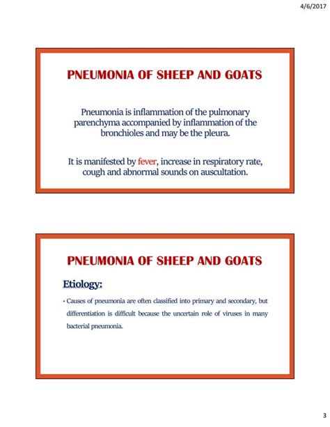 Respiratory Diseases Of Sheep And Goats Pdf Infectious Diseases Diseases And Conditions