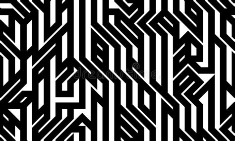 Tech Style Seamless Linear Pattern Vector Monochrome Circuit Board