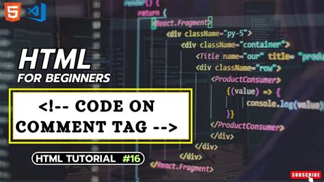 L 16 How To Add Comment In Html Code Html Tutorial Html