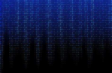 Abstract Mystic Binary Code Digits Blue Lines Vector Image