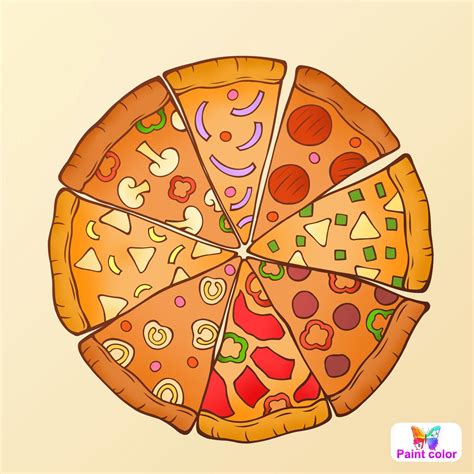 Delicious Pizza Drawing