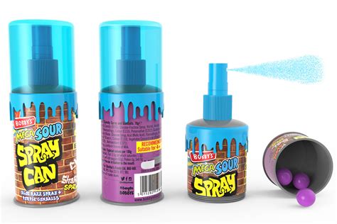 Bobbys Mega Sour Spray Can Shake Up Sweets Scottish Grocer