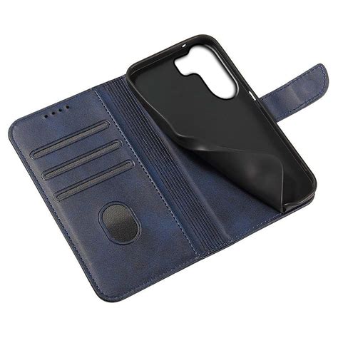 Etui Do Xiaomi Redmi C Poco C Skorzane Z Klapka Granatowe Szk O