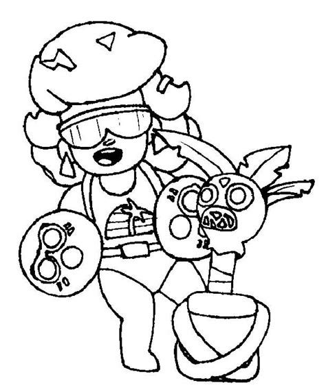 Coco Rosa Brawl Stars Malvorlagen Spaß Mit Kindern Haben