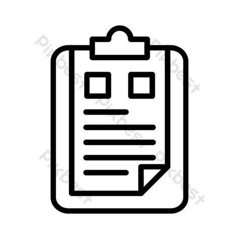 Assignment Line Icon Png Images Ai Free Download Pikbest