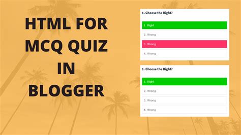 Download Html Code For Quiz For Blogger W3templates