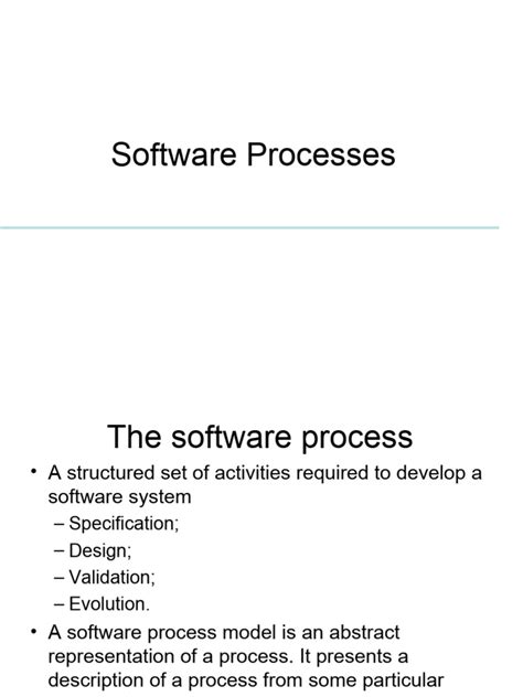 Software Processes2 Pdf Software Development Process Information