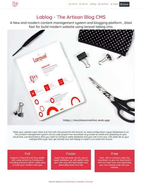 Laravel Website Cms Source Code Full Gratis Download Free Mesin Kasir