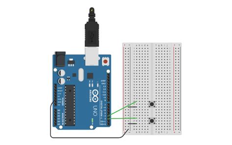 Circuit Design Counting To 10 With Interrupts With The Arduino Library Tinkercad