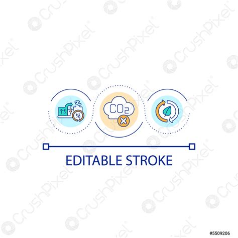 Sustainable Hydrogen Energy Loop Concept Icon Stock Vector 5509206