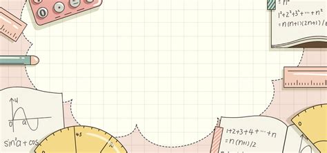 귀여운 손으로 그린 스타일 수학 교육 분홍색 격자 무늬 배경 지배자 공책 지우개 배경 일러스트 및 사진 무료 다운로드 Pngtree